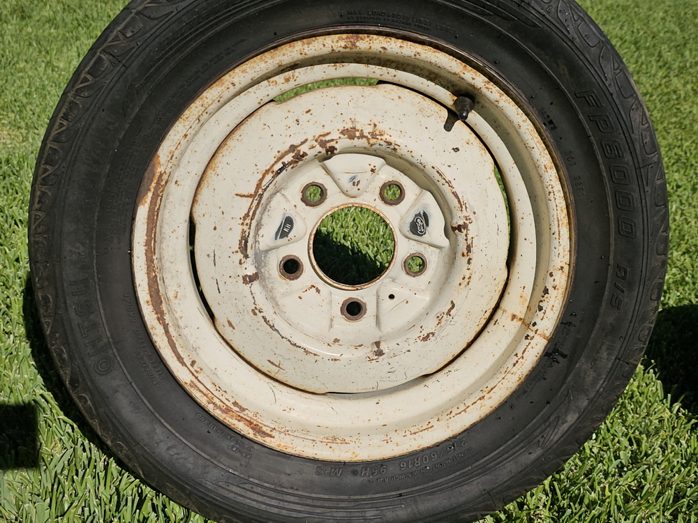 Various wheels from 1940 Ford Deluxe purchase - The Ford Barn